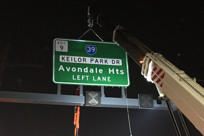 Signage installation – Roadside Services